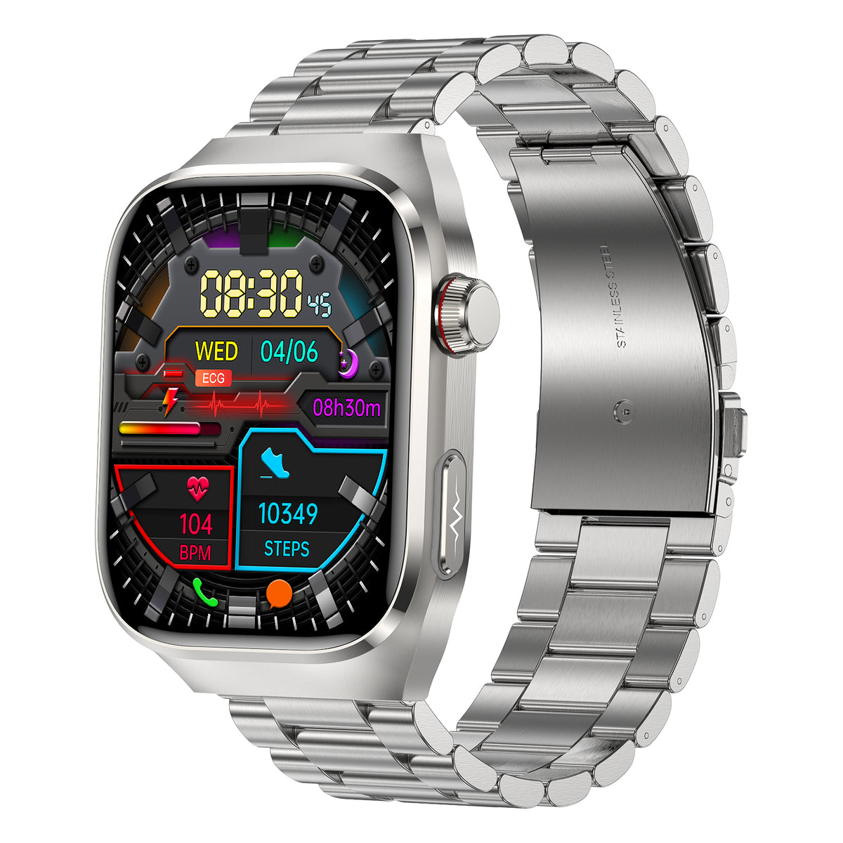 ECG Smart watch Dial Answer Call Waterproof Blood Suger – DIGIKUBER